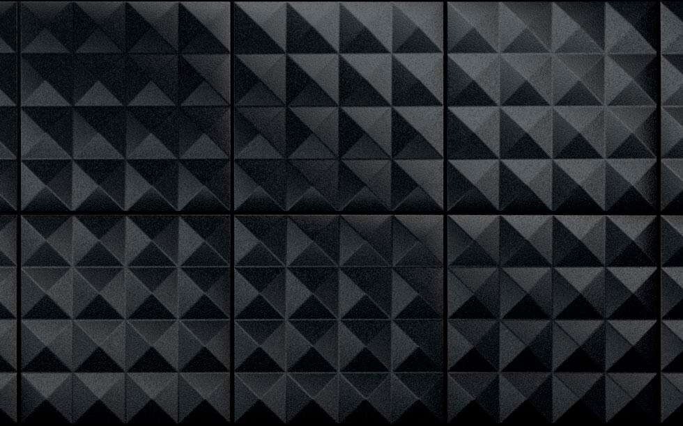 Diesel Living, Iris Ceramica Wall Tiles, Synthetic, Hard Studs Black ...
