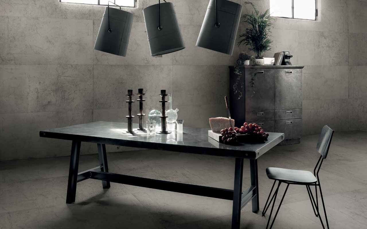 Diesel Living, Iris Ceramica Floor Tiles, Solid Concrete, Sand, Multi ...