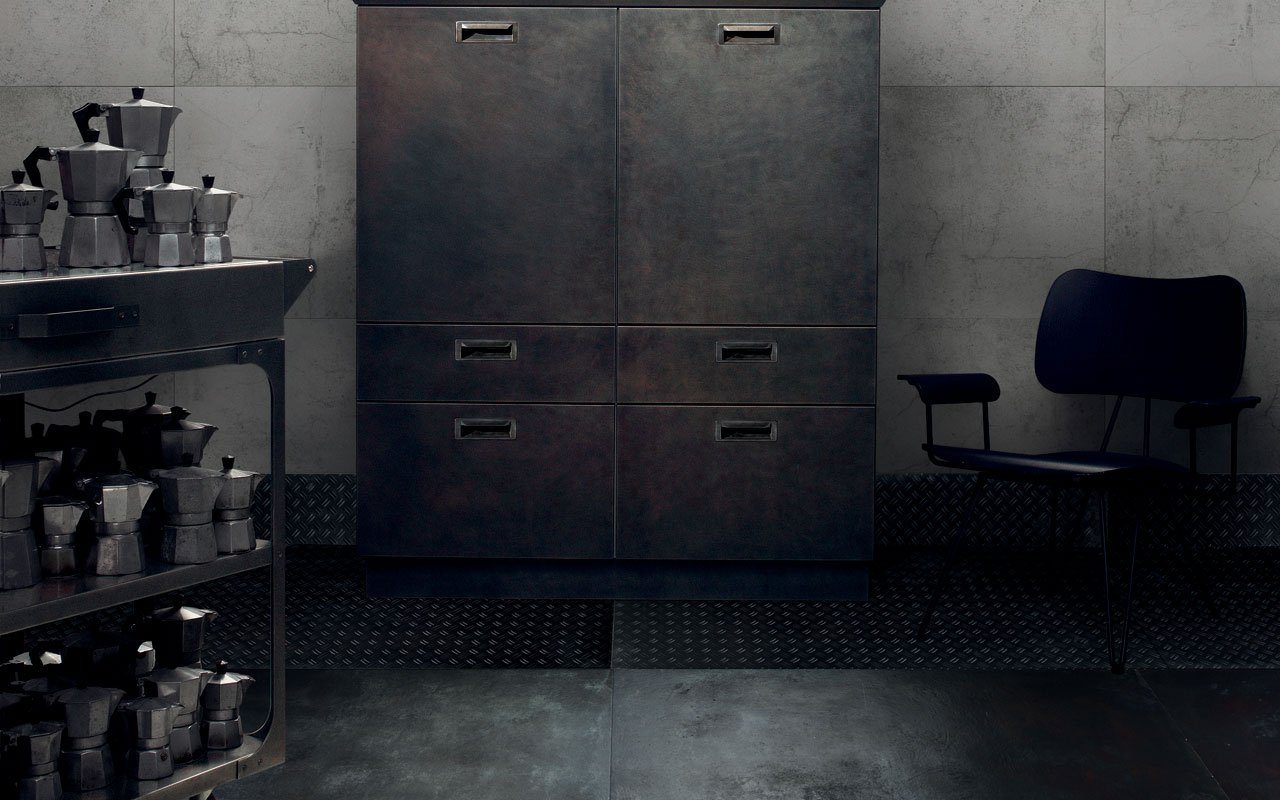 Diesel Living, Iris Ceramica Floor Tiles, Stage, Blue Diving, Multi-si ...