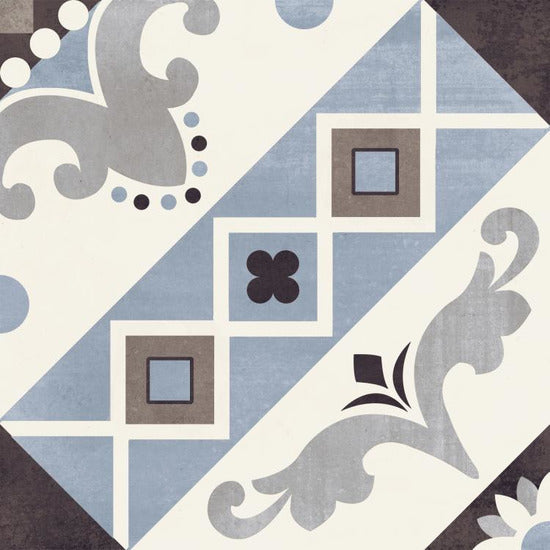 Elysium Tiles, Porcelain Tile, Paris, Multi-color, 8" x 8" – Factor ...