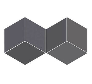 WOW Floor & Wall Tiles, Flow Collection, Flow Diamond, Multi Color, 5 ...