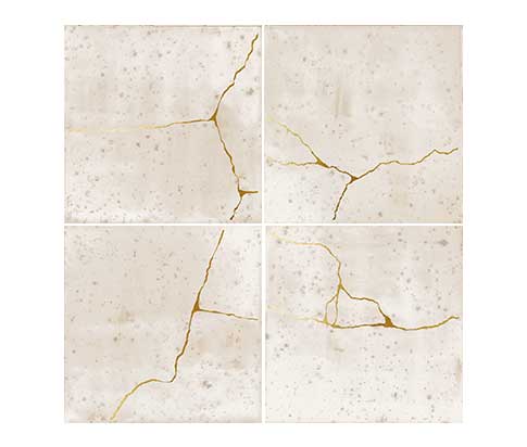 Wow Wall Tiles, Ensō Collection, Kintsugi, Multi Color, 0.43” x 7 ...